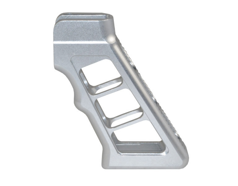 AR Skeletonized Pistol Grip – Silver – Rockfire Sports Inc
