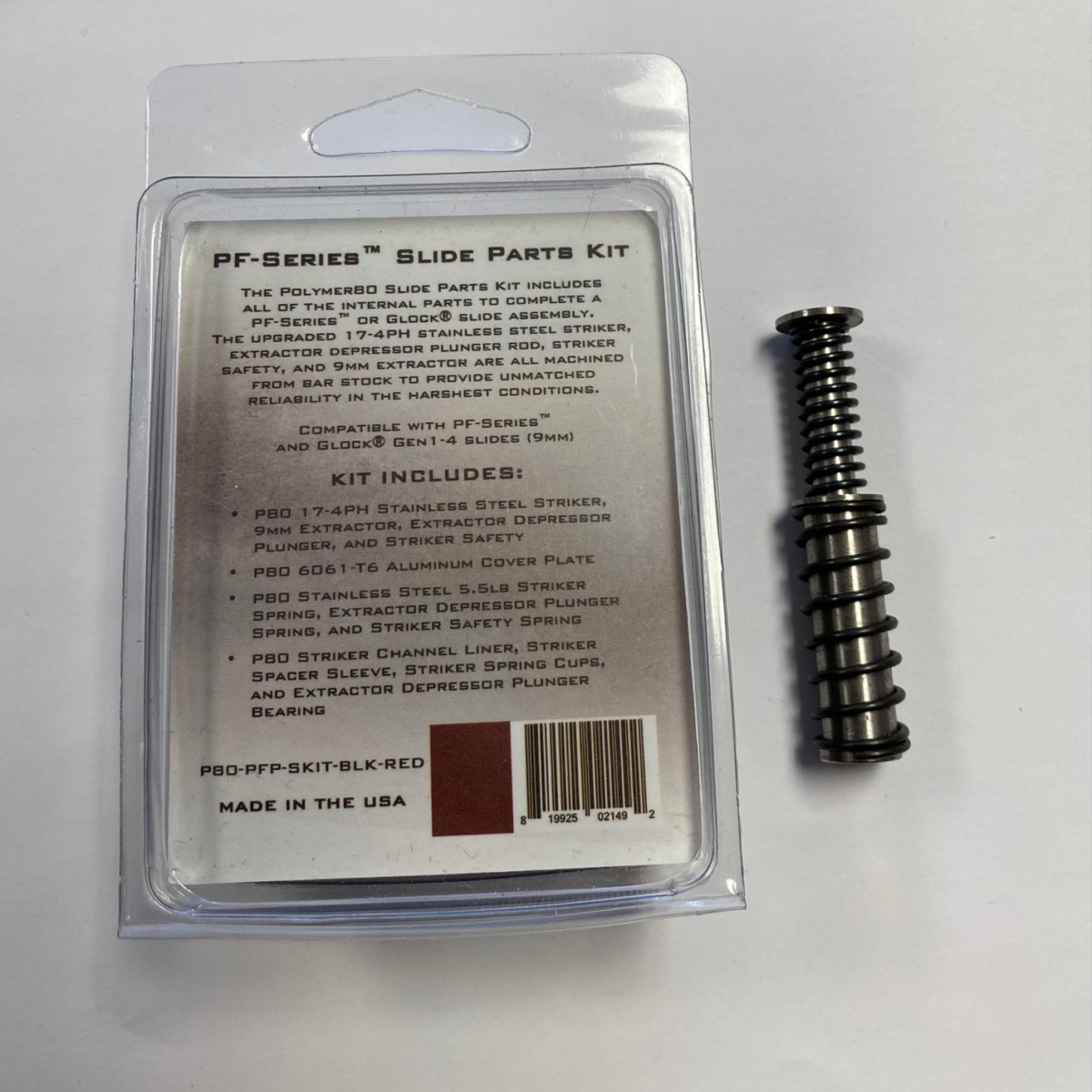 P80 Slide Parts Kit & Glock 26 OEM Guide Rod Recoil Spring – Rockfire ...