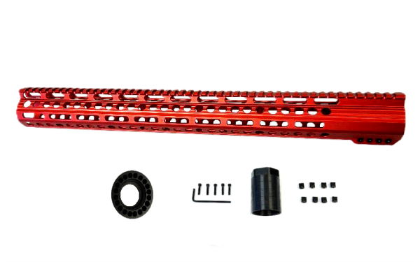AR-10 19.25″ DPMS High Free Float M-LOK Handguard – Red – Rockfire ...