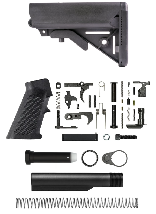 AR-15 Mil-Spec SopMod Adjustable Stock w/Battery Storage Compartments ...