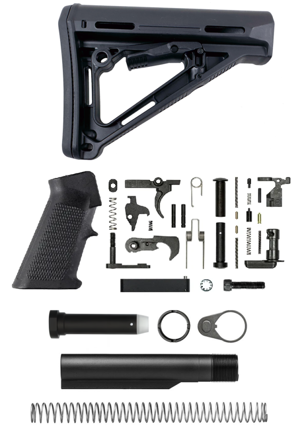AR-15 Adjustable Stock Upgrade Kit – Black – Rockfire Sports Inc
