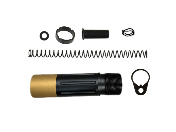 AR-15 Micro Pistol Buffer Tube Kit w/Cerakote Colored Buffer Tube Cap ...