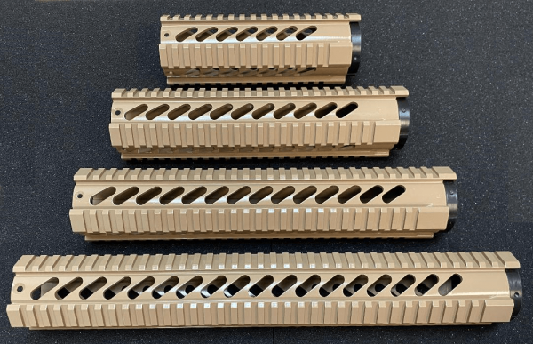 One-Piece Free Float Quad Rail Handguard (Lengths: 7″, 10″, 12″ or 15 ...